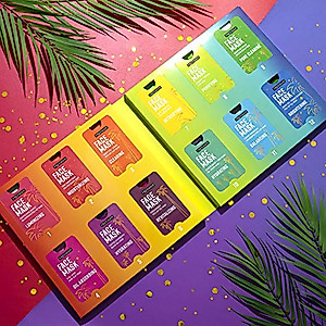 Freeman Beauty Glow Face Mask for Skin Care, With Clay, Peel-Off, Sugar, and Mud Masks, Set of 12
