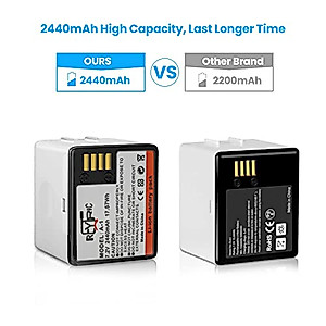 REYTRIC 2-Pack Upgraded Batteries for Arlo Pro, Arlo Pro 2, Battery Compatible with Arlo VMC4030 VMC4030P VMS4230 VMS4430 VMS4530 VMS4230P VMS4430P VMS4530P-100NAR Camera, VMA4400 A-1 A-1B A-1C