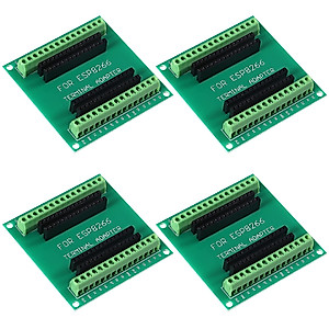 QCCAN 4PCS ESP8266 Breakout Board GPIO 1 into 2 for ESP8266 ESP-12E WiFi WLAN Development Board
