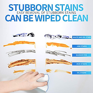 Dr.WOW 30 Pack Magic Sponges Plus 10 pcs Magic Wipes Travel Sets,Multi-Functional Premium Scrub Sponge,Dual-Sided Eraser Foam Cleaning Pads in Bulk