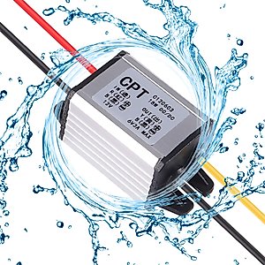 MELIFE Waterproof Car Power Converter DC 9V-22V 12V to DC 6V Buck Voltage Regulator 3A 18W Step Down Volt Module Power Supply Compatible with Vehicle Automotive LED Display Radio