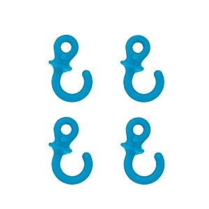 KAUYITWA 4Pcs Monkey Tail Type Rubber Compound Bow String Shock Absorber，Bow String Stabilizer (Blue)