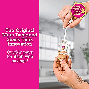 Spatty Last Drop Mini Makeup Spatula (6 Inch Pink) Shark Tank Mom Made Scrapes Foundation, Lotion, Cosmetics, Beauty Products, Perfect Gifts for Women, Teen, Grandma, Stocking Stuffers Under 5 Dollars