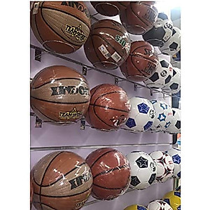 Vankcp Wall Mount Sports Ball Holder Display Garage for Medicine Ball, Basketballs, Volleyballs, Soccer Storage Rack (4 Pcs)