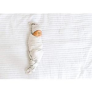 Copper Pearl Baby Swaddle Blanket - Premium Knit Baby Blanket, Large Soft Stretchy Receiving Blankets for Baby Boy and Girl, Swaddles for Newborn, Infant, and Toddler (Oat)