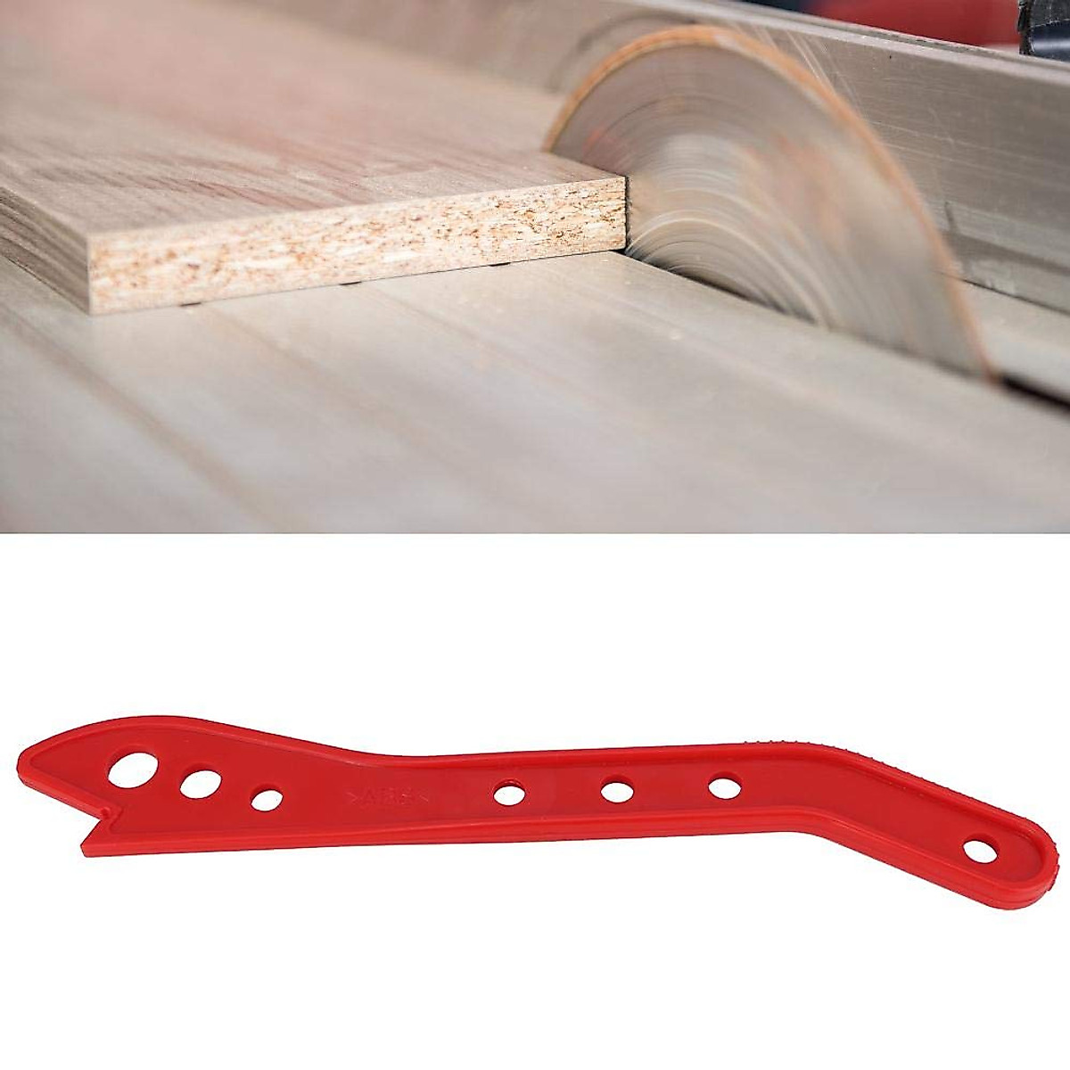 Saw Blade Push Stick, Red Wood Push Stick, Effective Handle-Design Safety Push Stick Duable for Shaper Table Saw Jointer Router Table