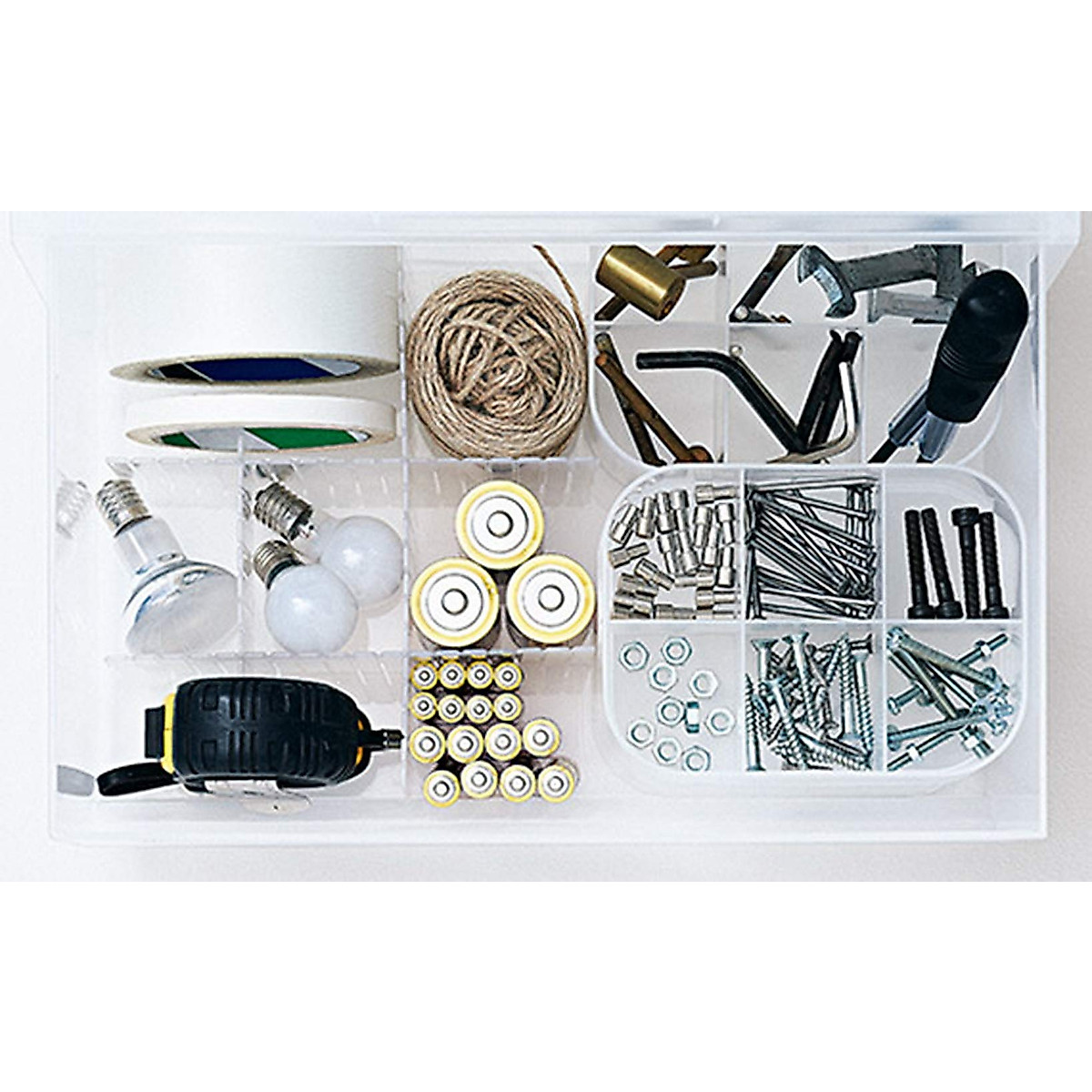 MUJI B7S7033 Storage Case, ys/m, White/Grey