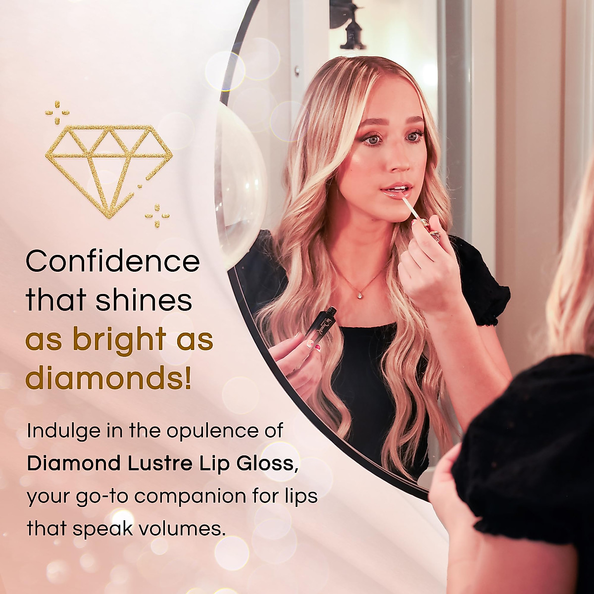 StansOut Beauty Diamond Lustre Fancy Sugar Hydrating Lip Gloss | Cute Nude Moisturizing Butter-Smooth Colors | Shades for Naturally Plump & Pout, Sparkling clear finishes & Glossy Choices.