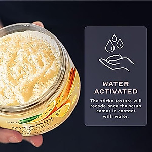 Brooklyn Botany Vitamin C Honey Sugar Scrub for Body 10 oz – Deeply Hydrating and Gently Exfoliating Body Scrub for Women and Men – Moisturizing and Nourishing the Skin