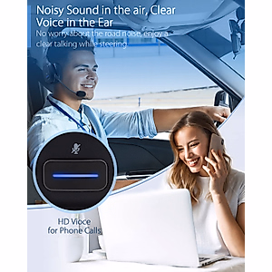 HomeSpot JM100 Trucker Bluetooth Headset with AI Noise Canceling, Wireless Headset with Rotatable Microphone and Big Mute Button, 34 Hrs Talk Time for Trucking, Home Office, Call Center