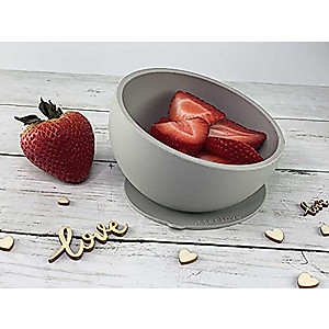 otterlove Silicone Baby Bowl & Spoon Set - Perfect for Baby Led Weaning - 100% Pure Platinum LFGB Silicone with NO Fillers