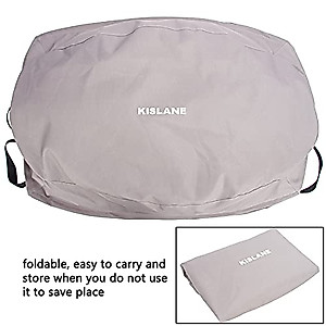 KISLANE Grill Cover/Bag for Coleman Roadtrip 285, Heavy Duty and Waterproof Carrying Bag Compatible with Coleman Roadtrip 285 for Outdoor Camping, BBQ, Gatherin (Grey)