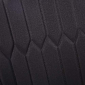 GIA Nifty Armless Upholstered Side Dining Chair with Vegan Leather, Set of 2, Black,Qty of 2