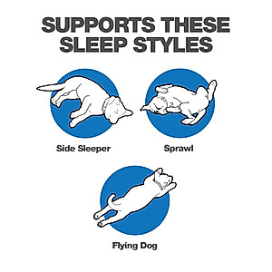 Petmate La-Z-Boy Cooper Pet Mattress, Smoke Twill, for Small and Medium Dogs. 36 Inches by 27 Inches