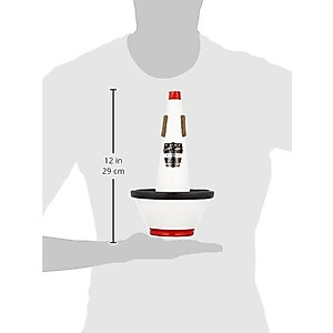 Humes & Berg New Stone Lined Mic-A-Mute 154 Trombone, Black, red, white