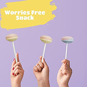 Smarties Mega Lollipops, Vegan Hard Candy Pops, Bulk Pack 30 Count, 2.2 Pounds