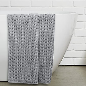Alusa Home Ultra Soft & Plush 700 GSM Luxury Bath Towels | 100% Zero-Twist, Long-Staple Cotton | Remarkably Absorbent & Extra Large | 6 Piece Towel Set (Pewter Grey)