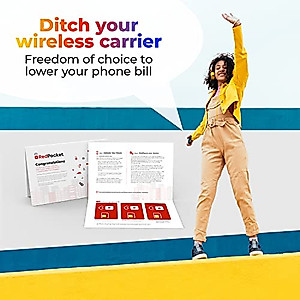 RedPocket Mobile $40/Month Phone Plan, Free SIM Card for Verizon Wireless-Compatible Phone, Unlimited Data, Talk & Text, 25GB High-Speed 5G & 4G Data