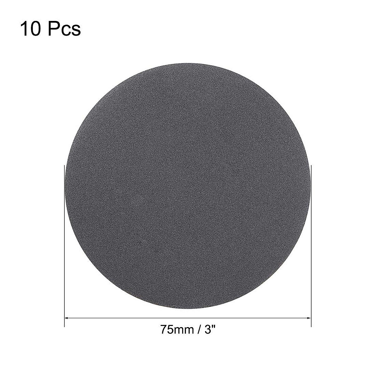 uxcell 3 Inch Wet Dry Sanding Discs 400 Grit Hook and Loop Sandpaper Electrostatic Sand Planting Silicon Carbide 10pcs