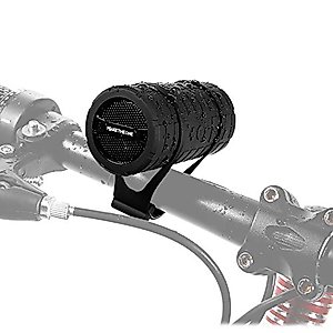 Bluetooth Wireless Speaker, MakeTheOne Portable Waterproof and Wearable Outdoor Speaker with 3.5mm Aux MicroSD Input HiFi Bass for Mountain Bike Bicycle Electric Scooter (Black)