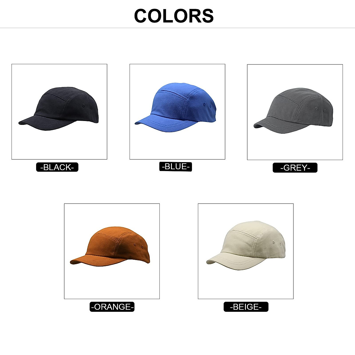 5 Panels Short Brim Baseball Cap for Women and Men Solid Single Layer Cotton Snapack Caps Adjustable Dad Hat Sun Hats Q2102