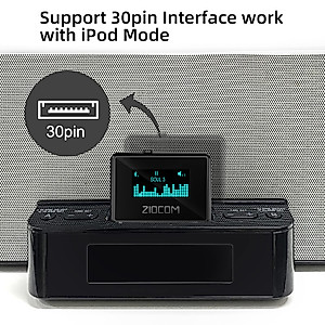 ZIOCOM 30 Pin Bluetooth Adapter Receiver for Bose Sounddock and Other 30 Pin Dock Speakers, with 3.5mm Aux Cable, Low Latency, Not for Car or Motorcycle