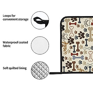 Dog Paw Pot Holders for Kitchen Heat Resistant Potholders for Cooking Baking Grilling Microwave