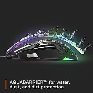 SteelSeries Aerox 5 Gaming Mouse – Ultra Lightweight 66g – 9 Programmable Buttons – IP54 Water Resistant – PC/MAC – FPS, MOBA, Battle Royale, MMO, RPG