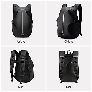 WEPLAN Motorcycle Backpacks for Men and women, Waterproof Helmet Backpack bookbag for riding, outing