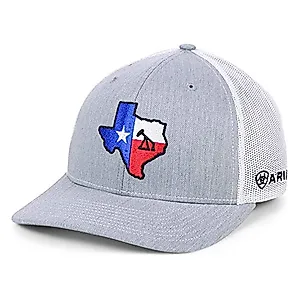 Ariat R112 Texas Oil Derrick Logo Snapback Grey One Size