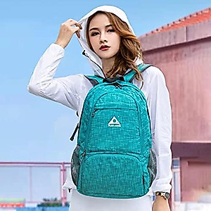 PLAY KING Foldable Waterproof Lightweight Backpack for Shopping Travel or Hiking, for Men or Women