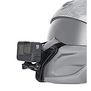 Taisioner Motorcycle Helmet Mount Chin Strap for GoPro AKASO or Other Action Camera Cycling Video Record Accessories ( Second Generation )