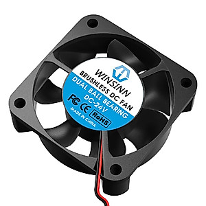 WINSINN 40mm Fan 24V, Ender 3 Fan Upgrade 24 Volt Fans 4010 Dual Ball Bearing, Works with Ender 3 Pro 3X CR-10S (Pack of 2Pcs)