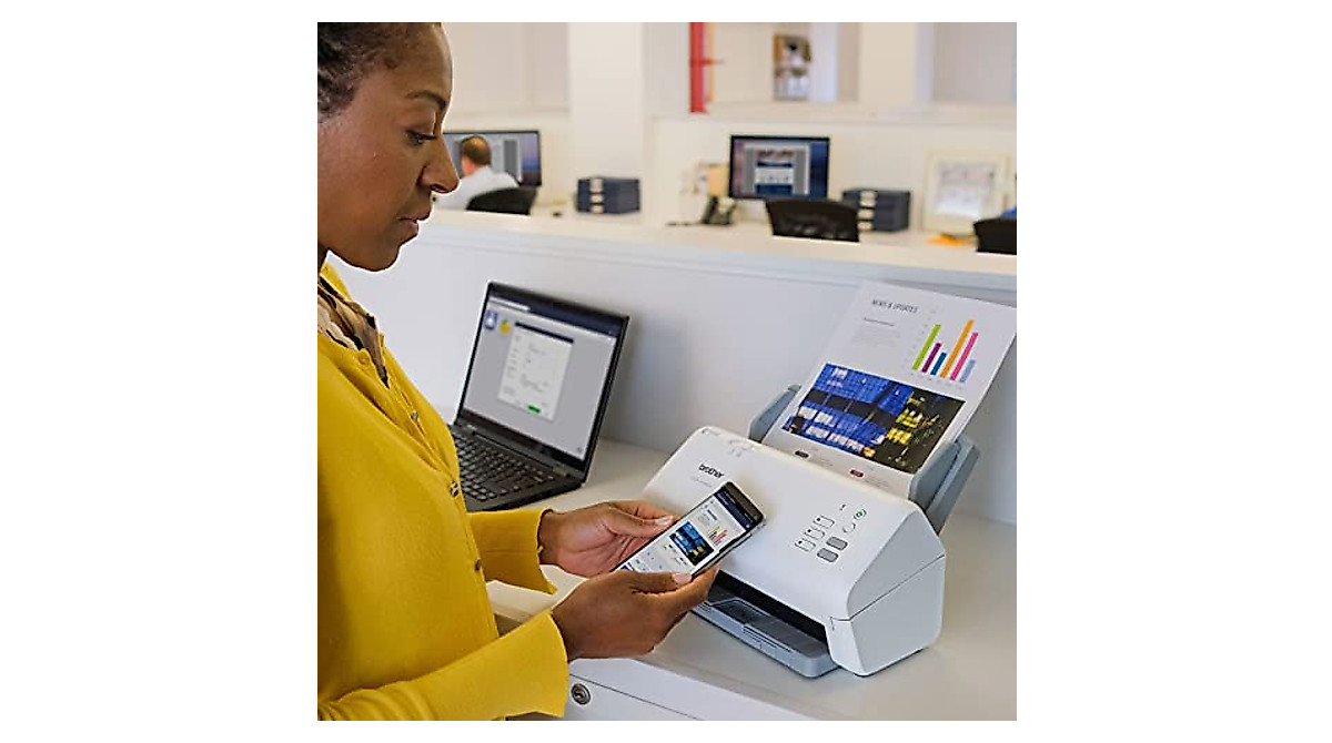 Brothers ADS-4300N Desktop Scanner - Fast, Secure, Multi-Destination