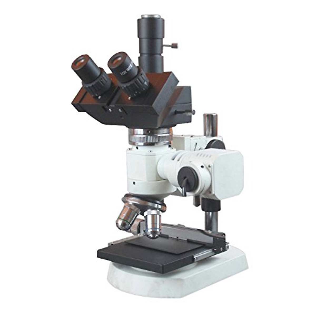 Radical 1200x Trinocular Incident Light Microscope w XY Stage & Geology Polarizing Kit with Camera Port