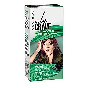 Clairol Color Crave Semi-permanent Hair Dye, Emerald Hair Color, 1 Count