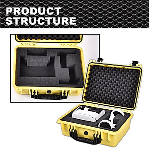 G-PLUS VR Carrying Case VR Outdoor Portable Protector Glasses Storage Box(Yellow)
