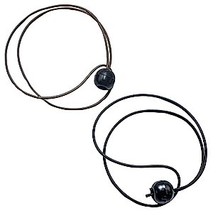 SGT KNOTS Patio Umbrella Bungee Strap Cord with Ball - Long Lasting, Highly Flexible & Durable Umbrella Tie (2 Pack, Tan)