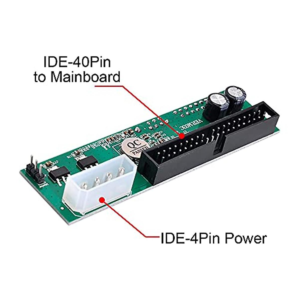 NFHK SATA Disk to IDE/PATA 40Pin Motherboard Converter Adapter PCBA for Desktop & 2.5 3.5" Hard Disk Drive