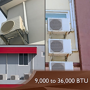 BJADE'S Mini Split Line Set Cover,4'' 16.5 Ft PVC Decorative Line Set Cover Kit for Central Air Conditioner & Heat Pump