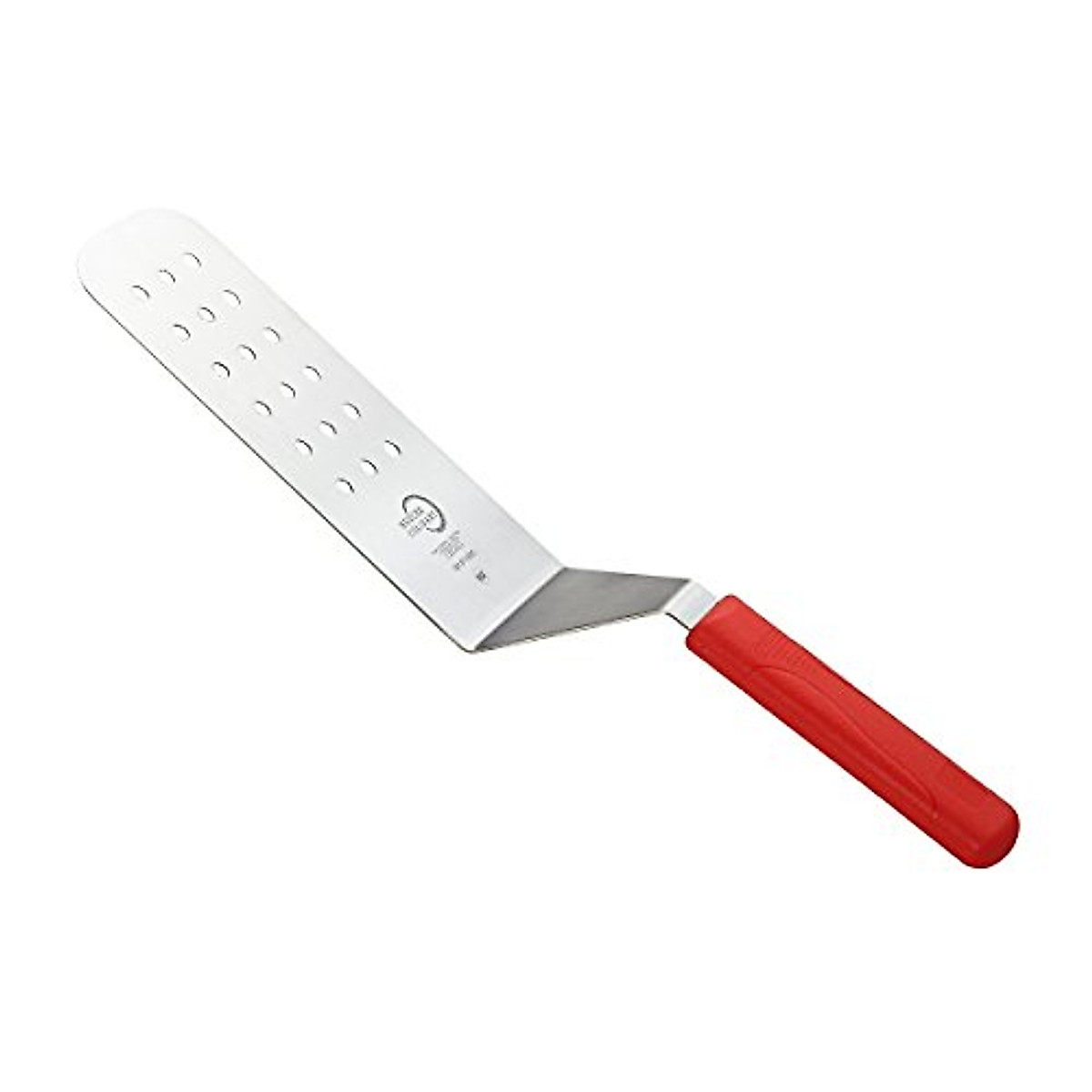 Mercer Culinary Millennia Perforated Turner, 8 Inch x 3 Inch, Red