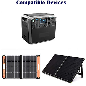 DC 7909 Female to XT90 Male ConnectorsAdapter Connect Solar Panel for Lipo Battery Pack Compatible Portable Power Station AC200P AC200MAX and Solar Generator 1M/3Ft