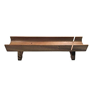 Kalmar Home Acacia Wood Raised French Bread Server