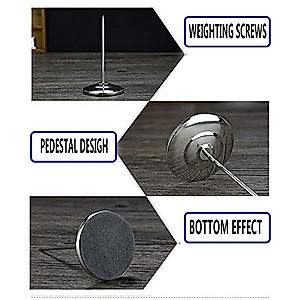 Restaurant Receipt Holder,Socell 6.3 Inch Stainless Steel Straight Rod Paper Memo Holder Desk Receipt Holder Bill Fork Receipt Spike Stick,Silver,2Pcs