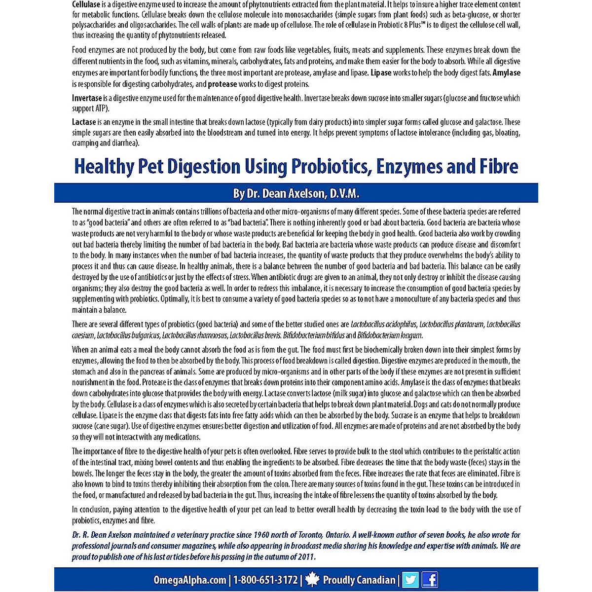 Probiotic 8 Plus Pet Probiotics | Enzymes & Fiber for Digestion | Natural Herbal Digestive Supplement |Reduces Indigestion | Specially for Cat & Dogs (1kg,1000g)