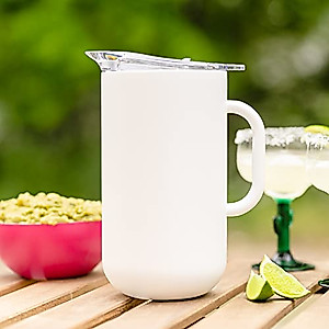 served I Premium Pitcher (2L) - Keep Drinks Cold or Hot for Hours with our Vacuum-Insulated, Double Walled, Copper Lined Stainless Steel Pitcher