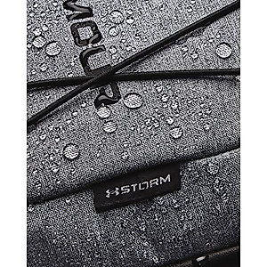 Under Armour Adult Hustle Sport Backpack , Pitch Gray Medium Heather (012)/Black , One Size Fits All