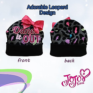 Nickelodeon JoJo Siwa Girls Hat and Glove Cold Weather Set (Black)