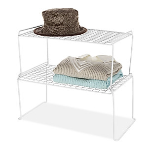 Whitmor Medium Stacking Helper Shelf White