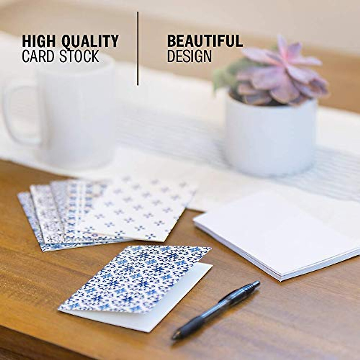 Blank Note Cards with Envelopes I 48 PACK - Blank Greeting Cards I Colorful Notecards and Envelopes Set for All Occasions Thank You Stationary, Ideal for Personal and Business Use, Premium Card Stock